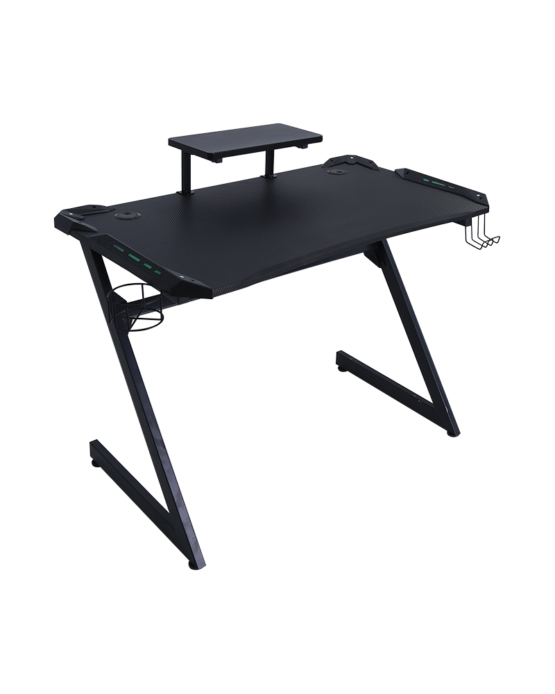 Herné stoly PC Počítačový stolík Noha v tvare Z so stojanom na monitor ...